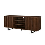 Walker Edison Contemporary Vertical Paneled TV Stand for TVs up to 65 ...