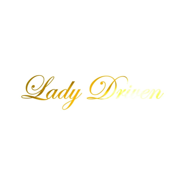 Lady Driven Sticker Decal Die Cut - Self Adhesive Vinyl - Weatherproof - Made in USA - Many ...