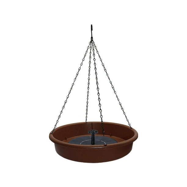 Bird Feeder Bath Fountain Tray Hanging Water Drinker Large Capacity ...