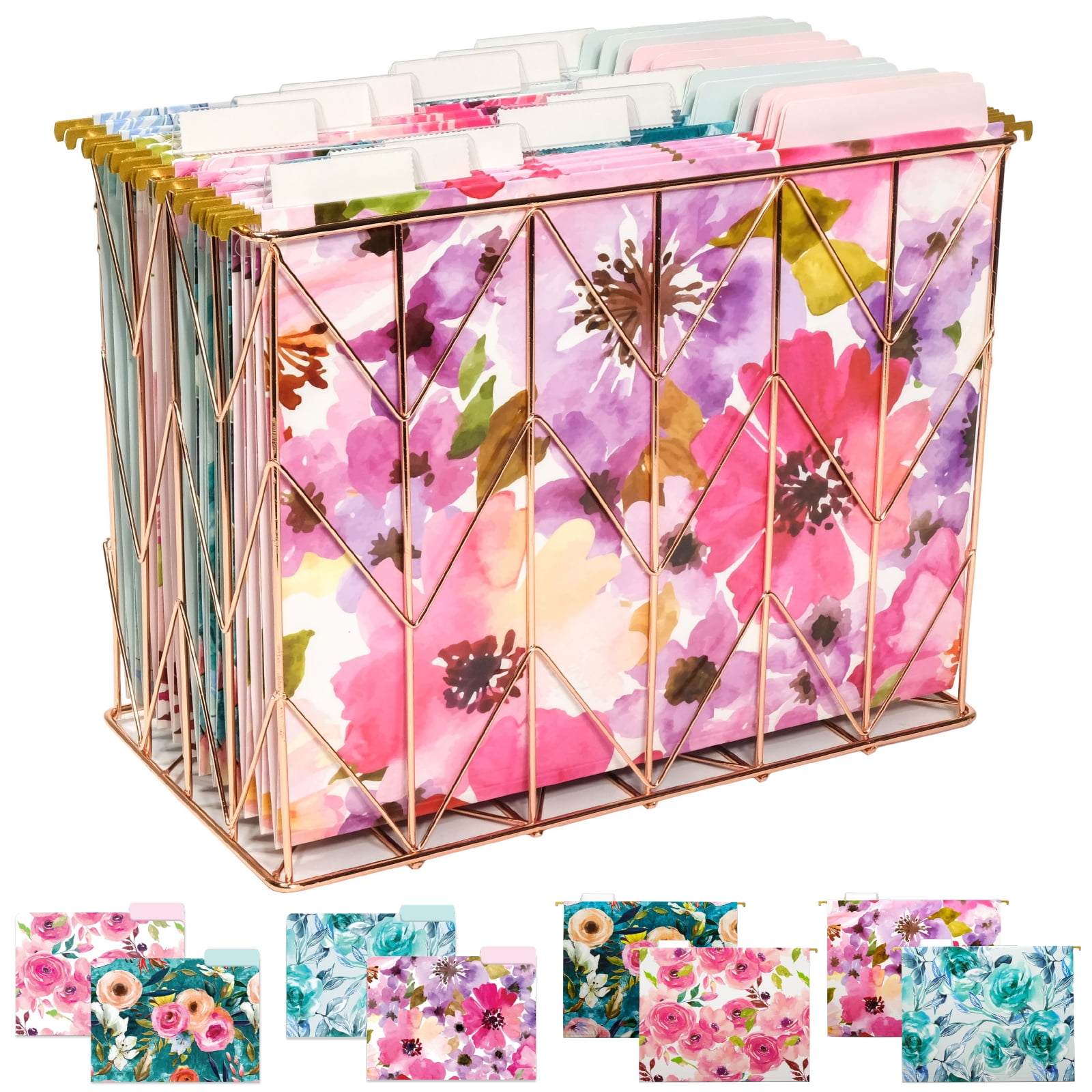 Global Printed Products Designer Hanging File Folder Kit, includes ...