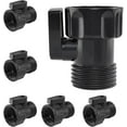 XUERUI-Plastic Garden Hose Shut Off Valve, 6 Pack 3/4'' Standard Water ...
