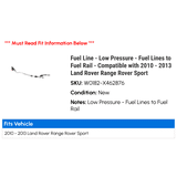 Fuel Line - Low Pressure - Fuel Lines to Fuel Rail - Compatible with ...