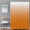 Bathroom Shower Curtain Modern Orange Gradient Art Waterproof Shower ...