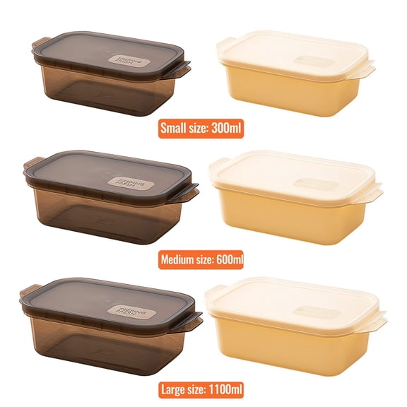 3-Piece Food Storage Container Set | Rectangular BPA-Free Food Keepers ...