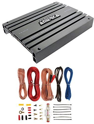 pyramid pb918 2000w 2 channel car audio amplifier power bridgeable+8 ga ...
