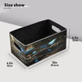 2 Pcs Foldable Felt Storage Bins Decorative Fabric Organizer Baskets ...