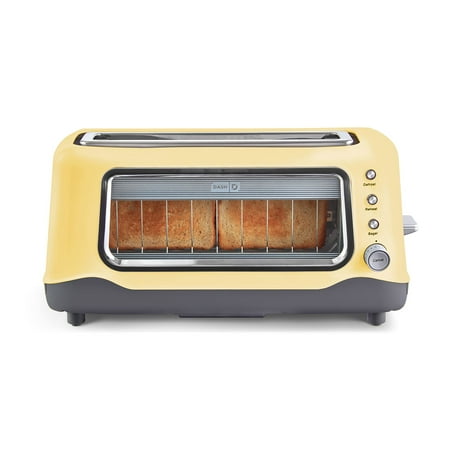 Dash Clear View Extra Wide Slot Toaster with Stainless Steel Accents ...
