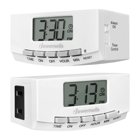 myTouchSmart In-Wall Digital Timer, Simple Setup, Easy On/Off Buttons ...