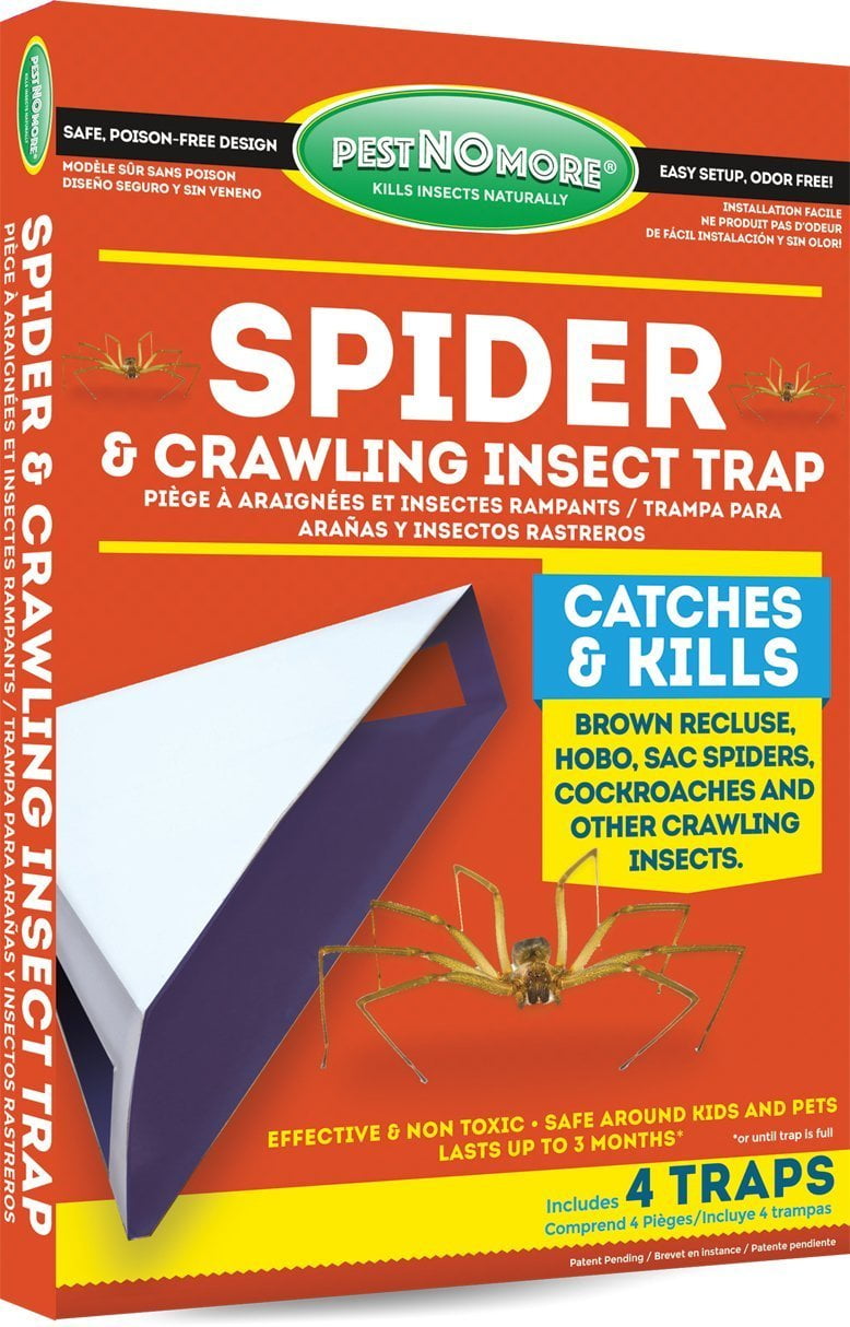 Pest No More GP411 Spider & Crawling Insect Trap 4 Traps Per Pack ...