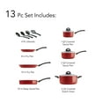 Tramontina Everyday 13 Piece Non-Stick Cookware Set, Red - Walmart.com