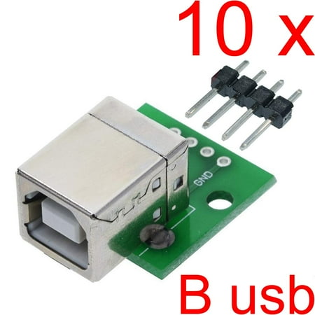 DAOKI 10Pcs DIY Male Connector/Mini Micro USB to DIP Adapter 2.54mm ...