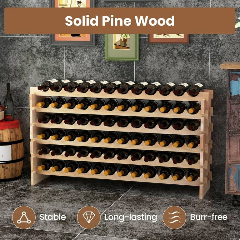 Wooden Wine Storage Cabinets Costway Free Standing Wooden Bar Shelf ...