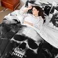 Castle Fairy Teens Gothic Skull Bedding Comforter Set,Flying Animal ...