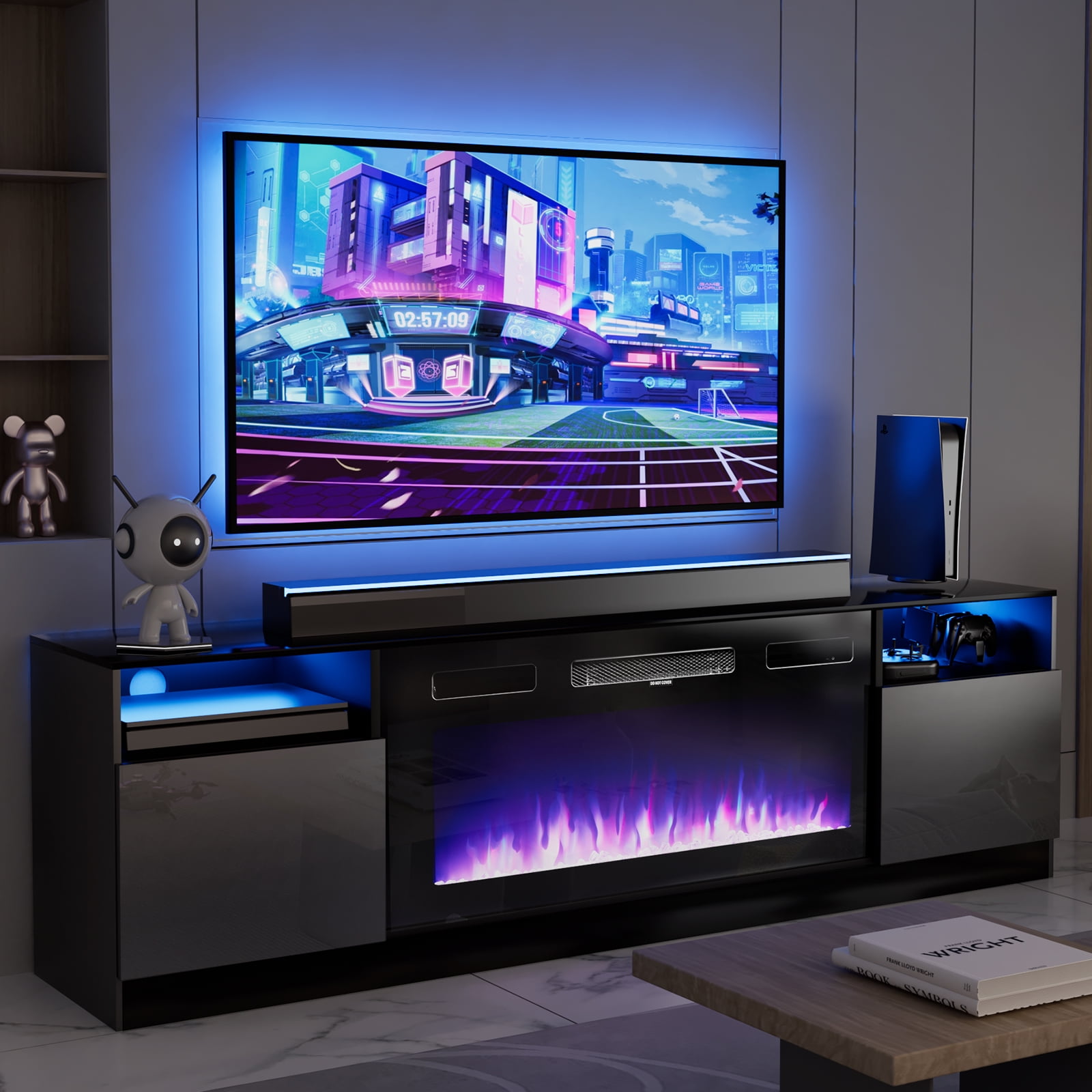 Sonegra Fireplace TV Stand with 36 Sonegra Fireplace TV Stand with 36