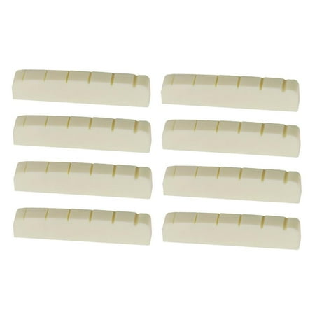 Set Of Bone Bridge Nut, Bone Nut, Replacement Part For 6-String ...