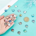 24Pcs 12 Styles Resin Pendants with 304 Stainless Steel Finding Flat ...