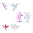 COOLHOOD Double Hole Silicone Jewelry with Hummingbird Dragonflies Girl ...