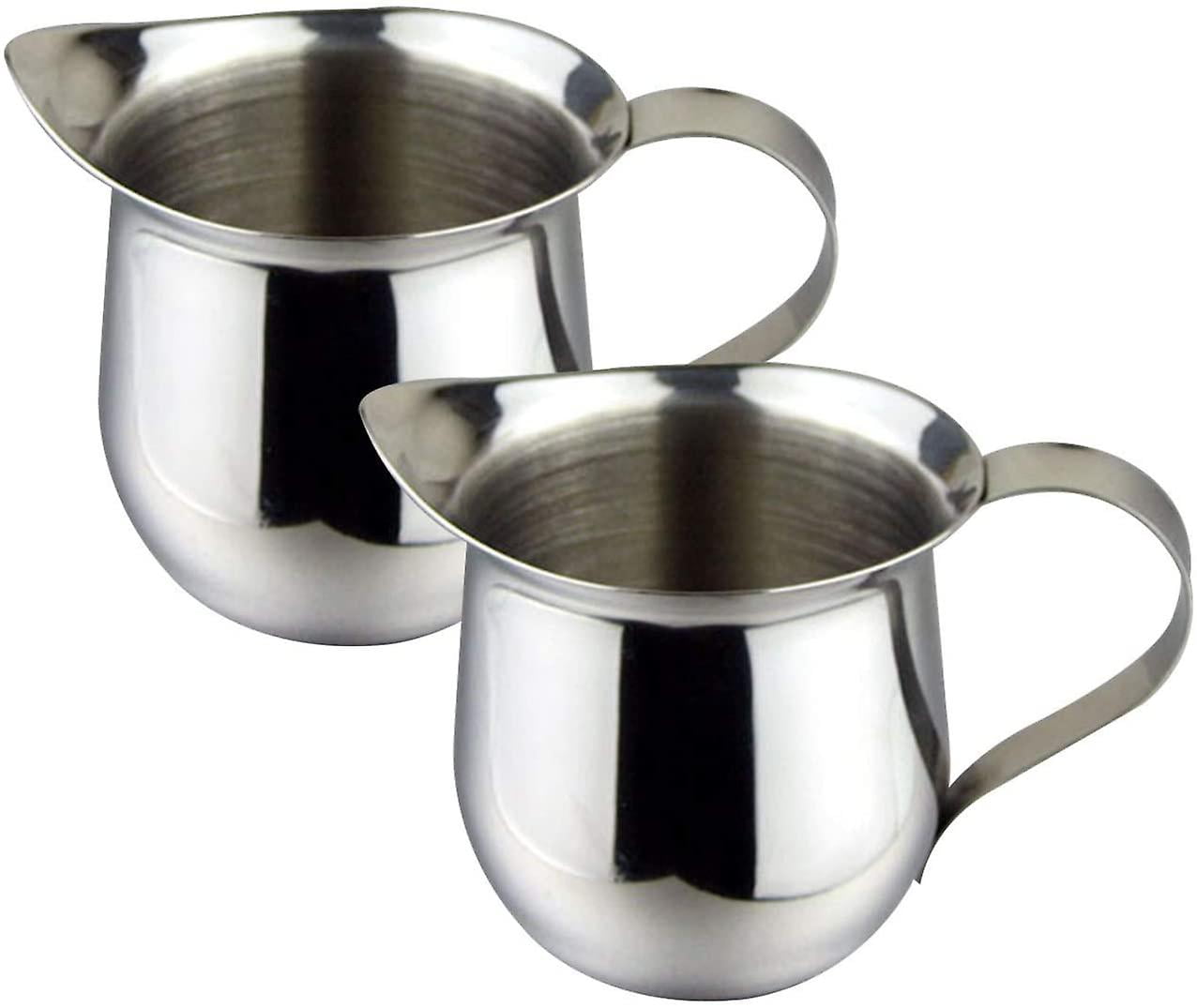 Campana De Boca Ancha De Acero Inoxidable Con Jarra Para Leche, 90 Ml, 2 Piezas JM | Bodega ...