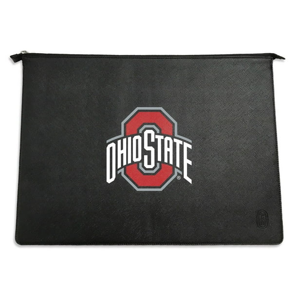 Black Ohio State Buckeyes Logo Faux Leather Laptop Case - Walmart.com