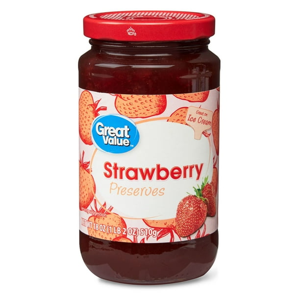 Great Value Preserves, Strawberry, 18 oz - Walmart.com