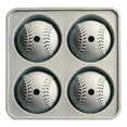 Ice Cube Bottle 4-Ball Baseball-Shaped Silicone Ice Mold Tray with ...