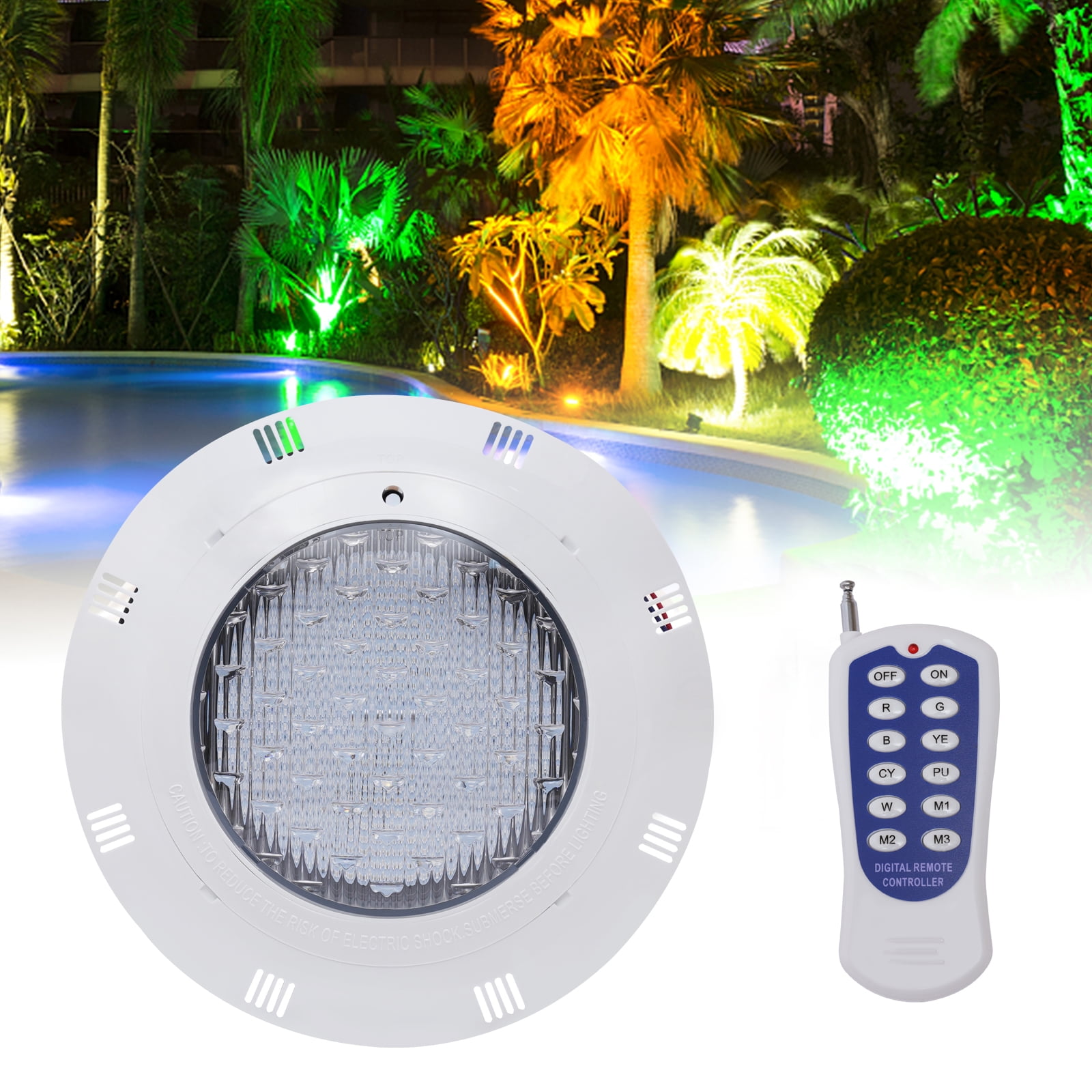 Miumaeov Pool Light Underwater Color Changing LED Lights RGB IP68 with ...