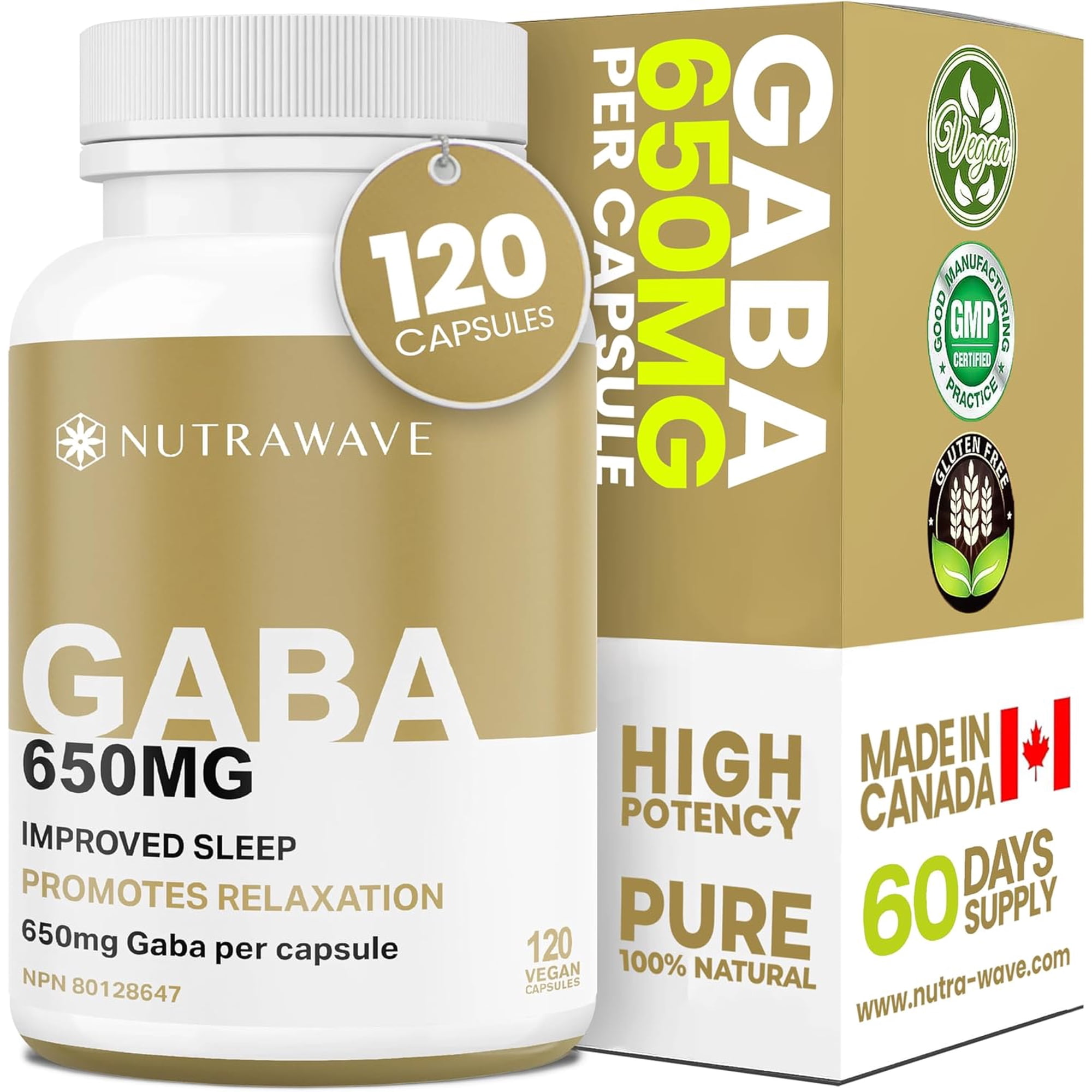 Click here for Nutrawave Gaba 650mg Supplement - Natural Stress &... prices