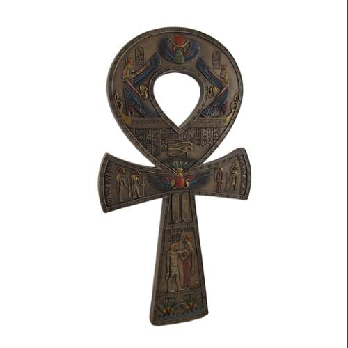 Bronze Finished Ancient Egyptian Ankh Symbol Wall hanging 15 3/4 Inches ...