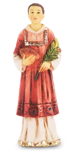 Small Catholic 4" St. Stephen Hand Painted Solid Resin Statue - Walmart.com
