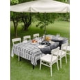 Black Grey Guitar Rectangle Outdoor Tablecloth with Umbrella Hole ...