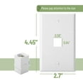 Bates- 1 Port Ethernet Wall Plate, 2 Pack, RJ45 Wall Jack, Cable ...