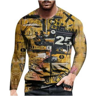 George Men's French Terry Long Sleeve Crew T-shirt, Sizes XS-5XL - Walmart.com