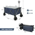 REDCAMP Extra Large Collapsible Wagon with Big Wheels, 226L Heavy Duty ...