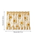 Farmhouse Oven Curtain for Stove – Lace Trim Stove Curtain with Ribbon ...