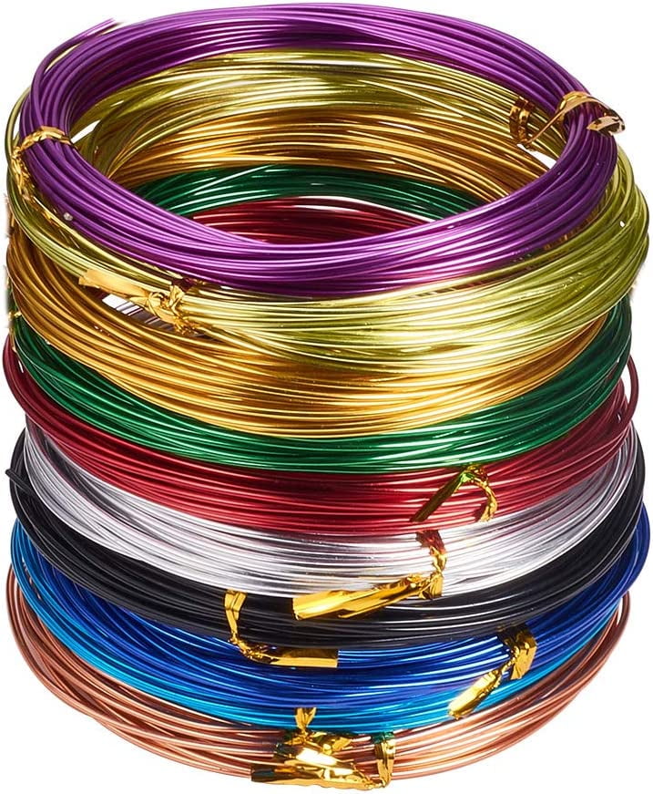10 Colors 190 Feet Aluminum Wire 15 Gauge Bendable Metal Craft Wire ...