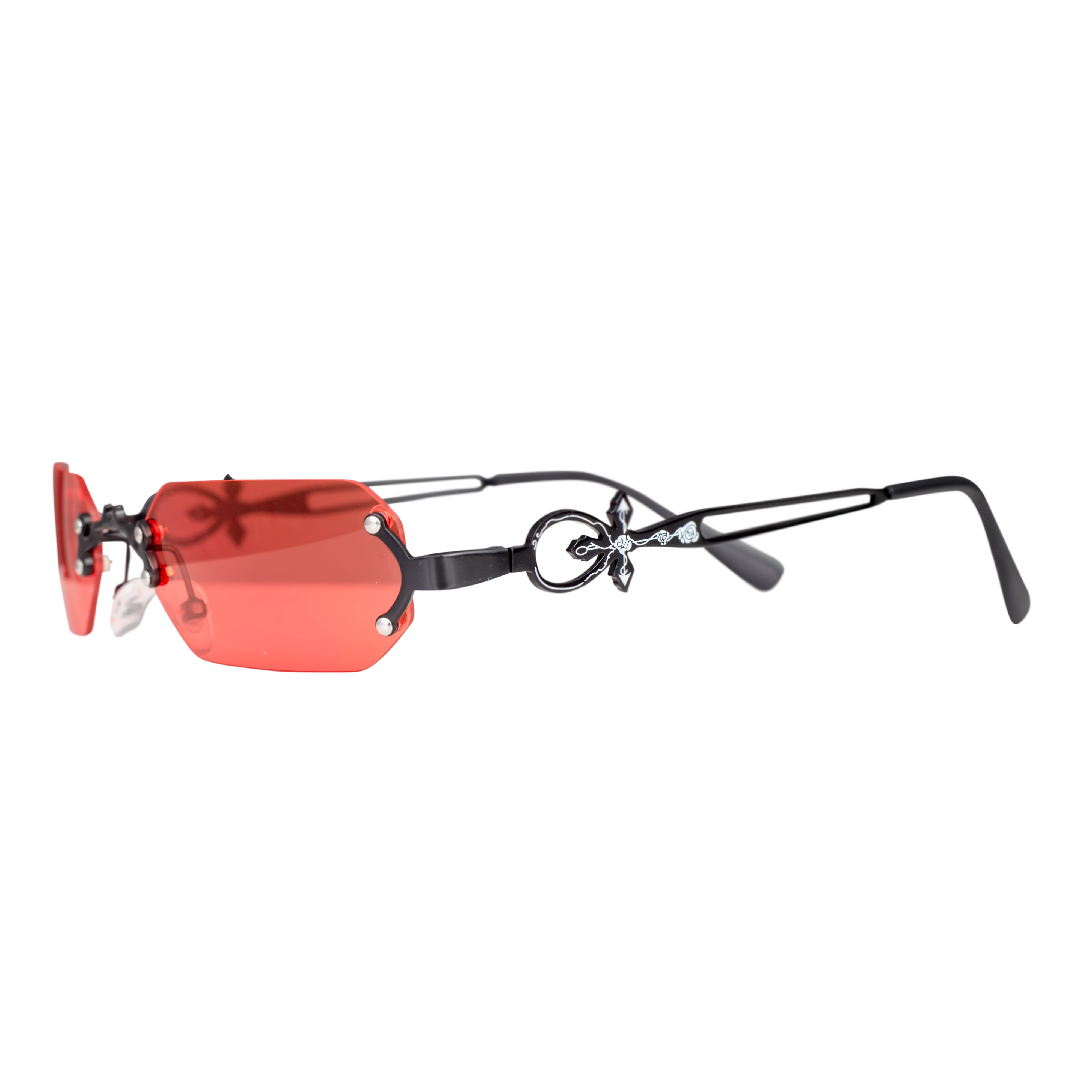 Adult Gothic Vampire Red Glasses