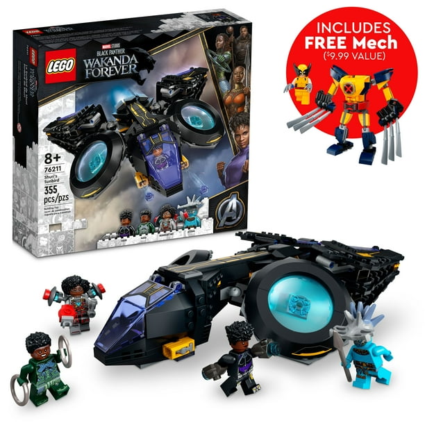 LEGO Marvel Black Panther: Wakanda Forever Shuri's Sunbird 76211 with ...
