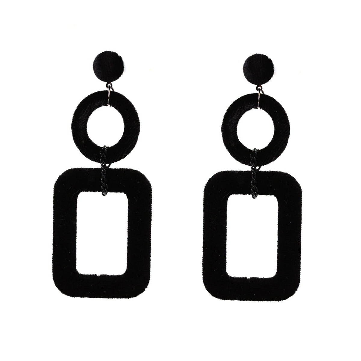 Click here for Nobrand Drop Earrings Decorative Loop Rectangle Pe... prices