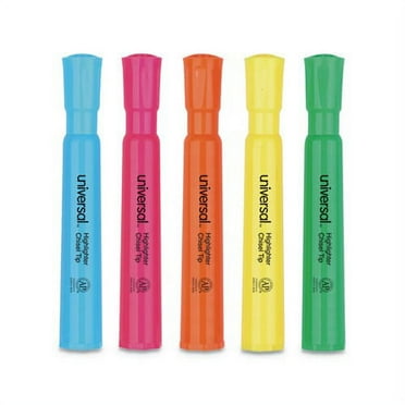 Universal Desk Highlighter, Chisel Tip, Fluorescent Orange, Dozen ...