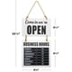 Excello Global Products Business Hours Hanging Chalkboard White Welcome ...