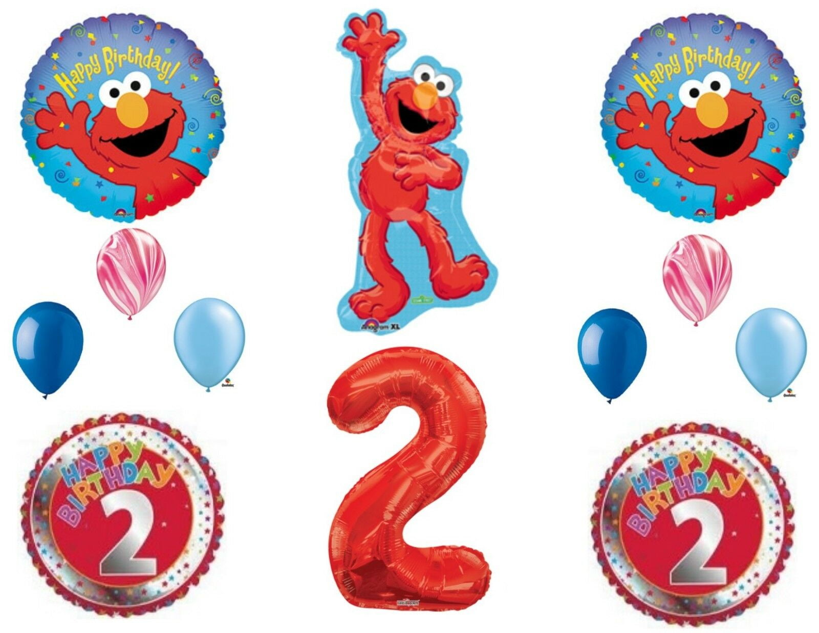 Elmo 2nd Birthday Party Balloons Decoration Supplies Second Sesame