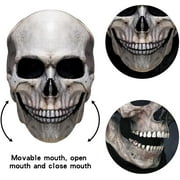 Human Skull Mask Creepy Halloween Horror Decoration Full Head Skull ...
