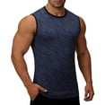 Antinious Men Solid Round Neck Sleeveless Fitness Breathable Outdoor ...