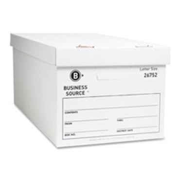 Business Source, BSN26752, Lift-off Lid Light Duty Storage Box, 12 ...