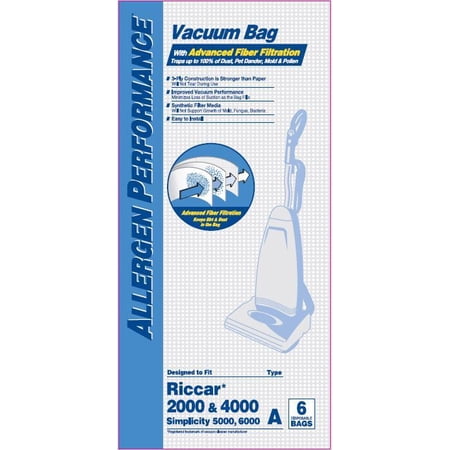 Riccar / Simplicity Vacuum Bags Style A by DVC - Walmart.com