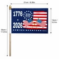 Anniversary Flag Small Flag on Stick Mini Patriotic Handheld Flags ...