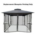 10x10 Ft Gazebo Replacement Mosquito Netting with Zippers, 4-Side Mesh ...