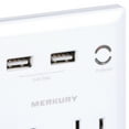 Merkury Innovations 2.4 Amp Wall Charger, 2 Outlets with 2 USB Charging ...