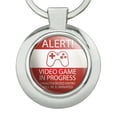 Alert Video Game In Progress Unauthorized Entry Eliminated Keychain ...