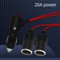 Double USB Car Splitter With Switching Button And LED Indicators For ...